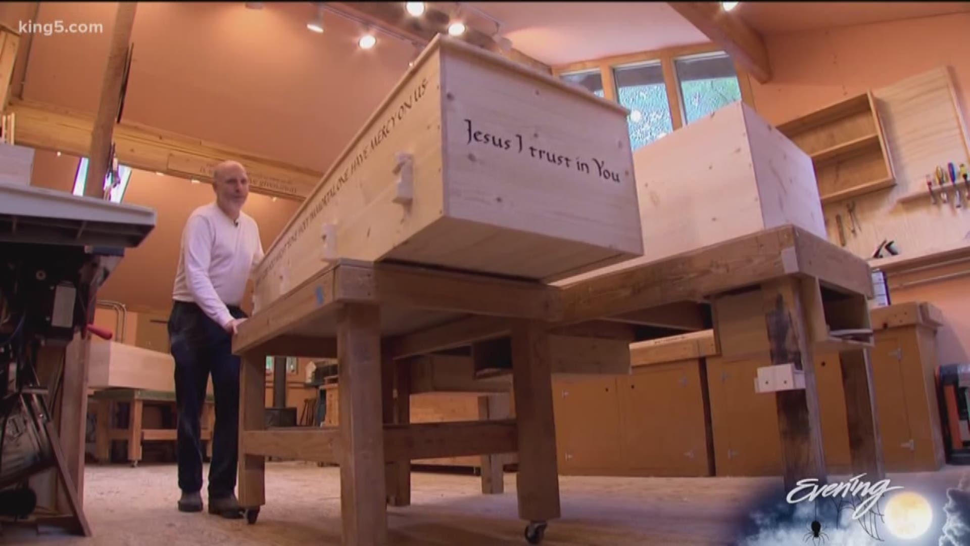 Vashon coffin maker Marian Caskets isn't spooky at all | king5.com
