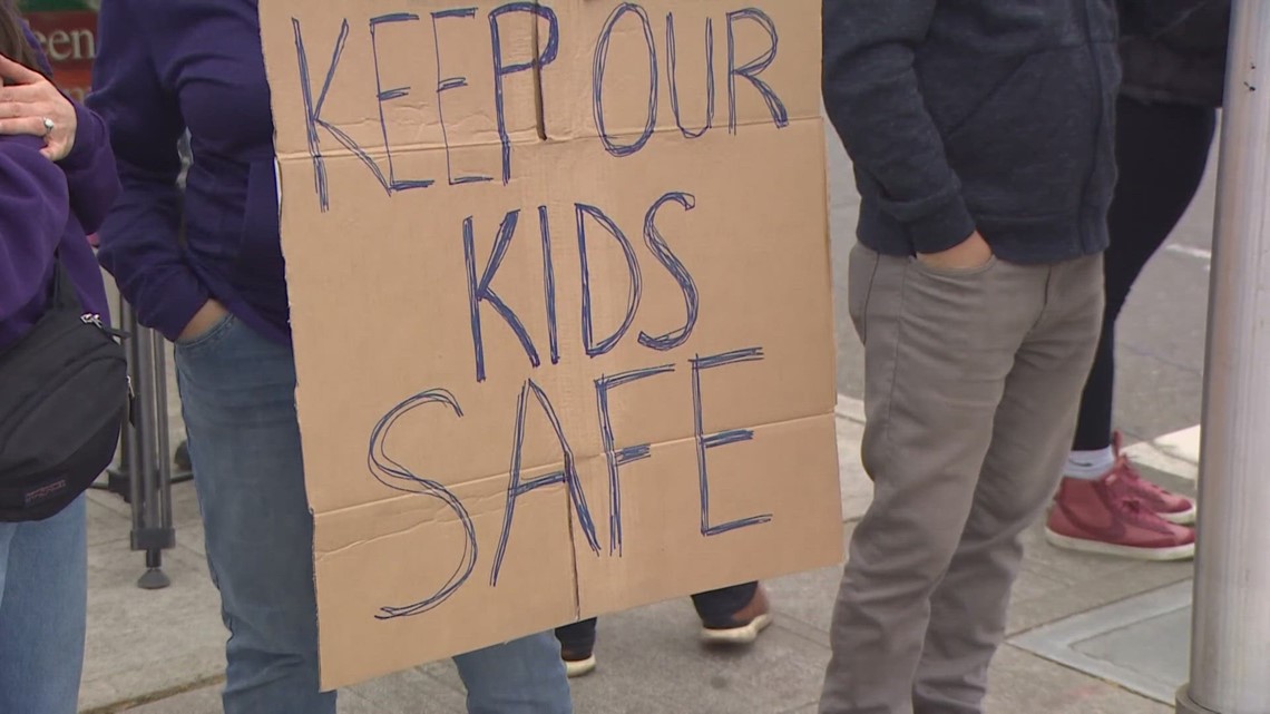 Parents protest outside Garfield High School calling for more safety ...