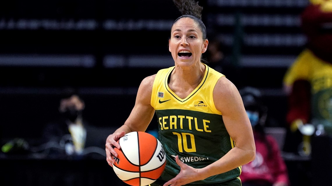 Bird reaches No. 6 on WNBA career scoring, Storm beat Sparks | king5.com