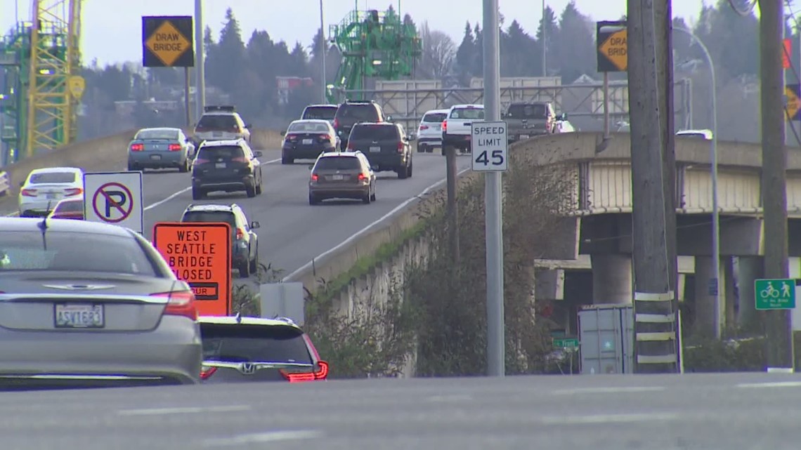 Southbound lanes of First Avenue Bridge near West Seattle closed next ...