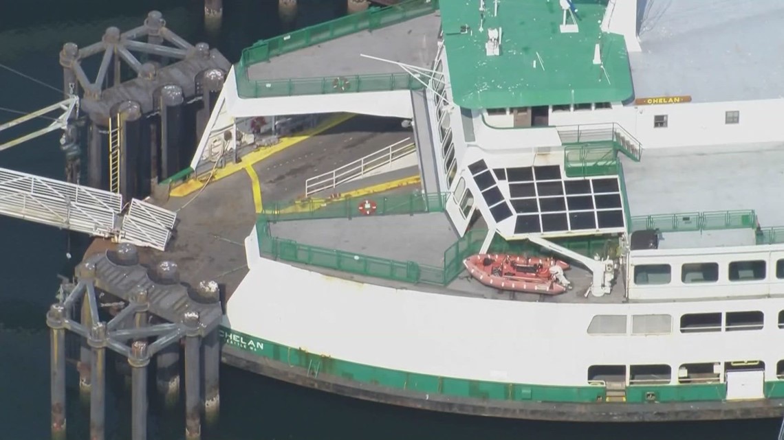 Ferry Chelan runs aground in Friday Harbor | king5.com