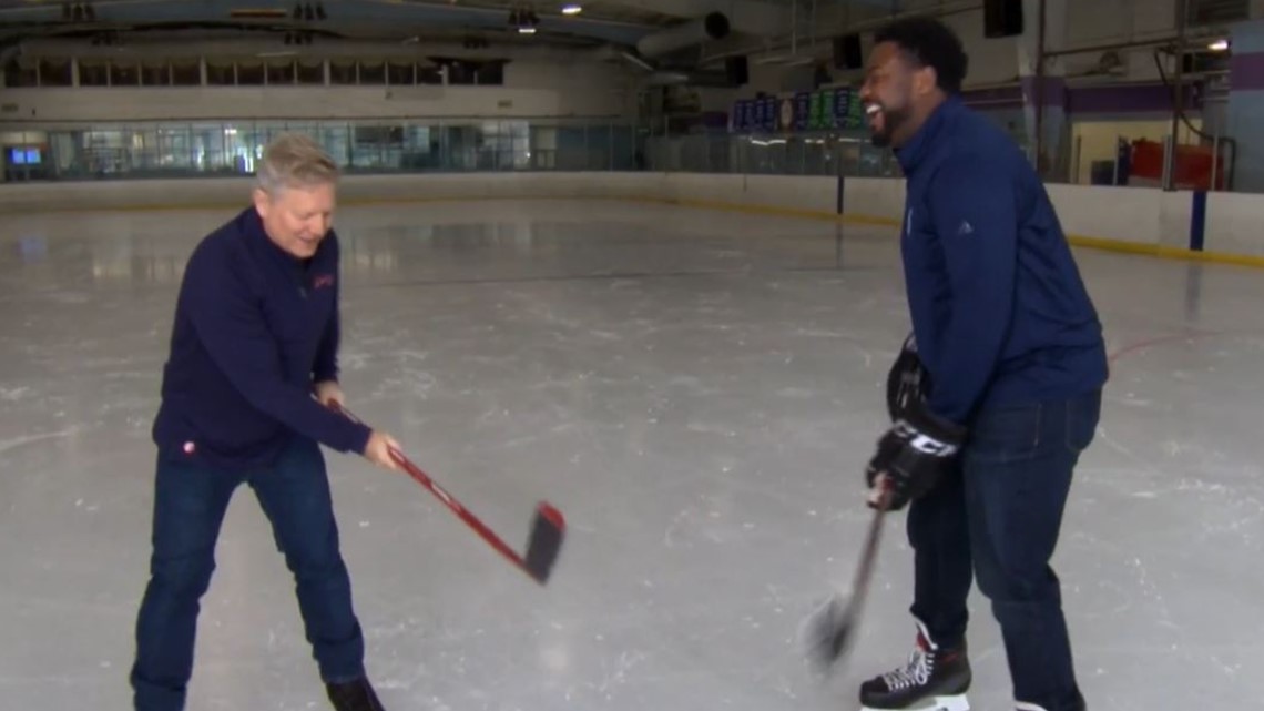 Seattle Kraken announcer laces up and hits the ice | king5.com