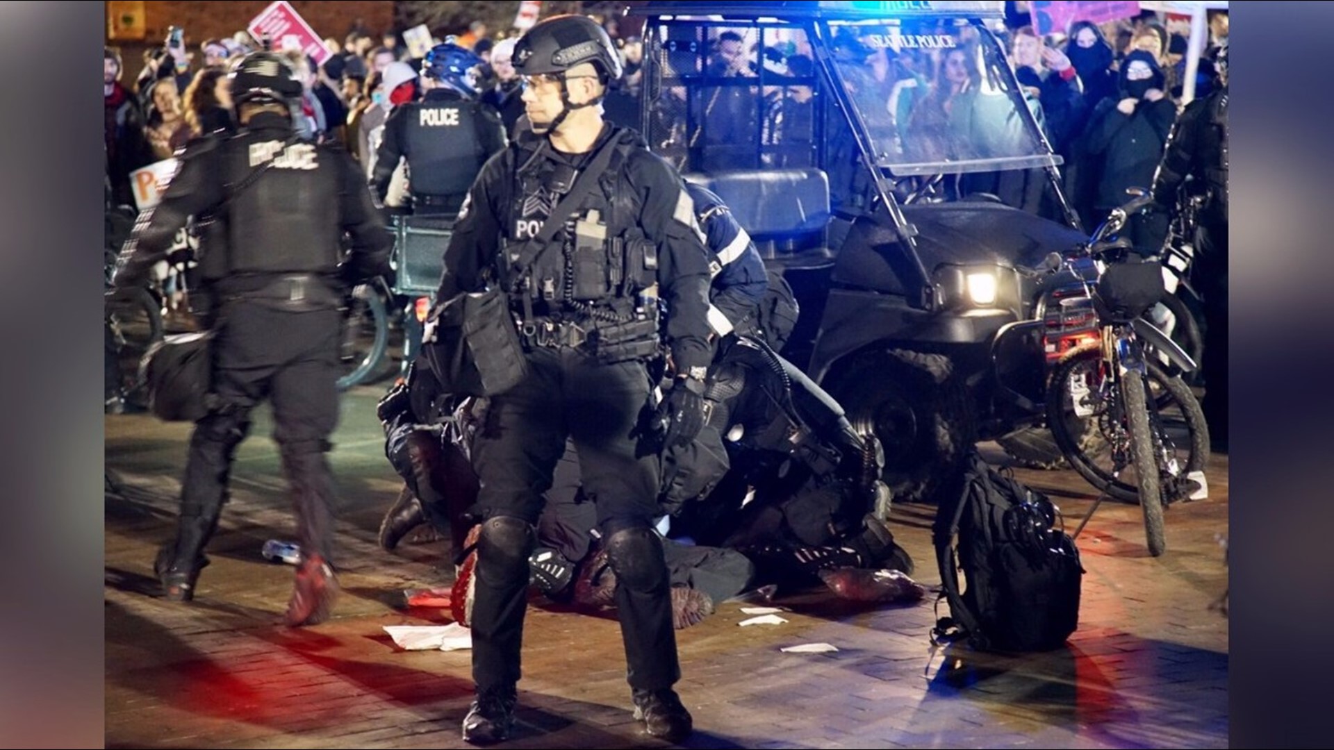 Police release suspect in UW Trump protest shooting | king5.com