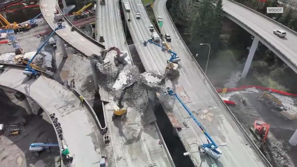 Final weekend of ramp removal for I-405 project | king5.com