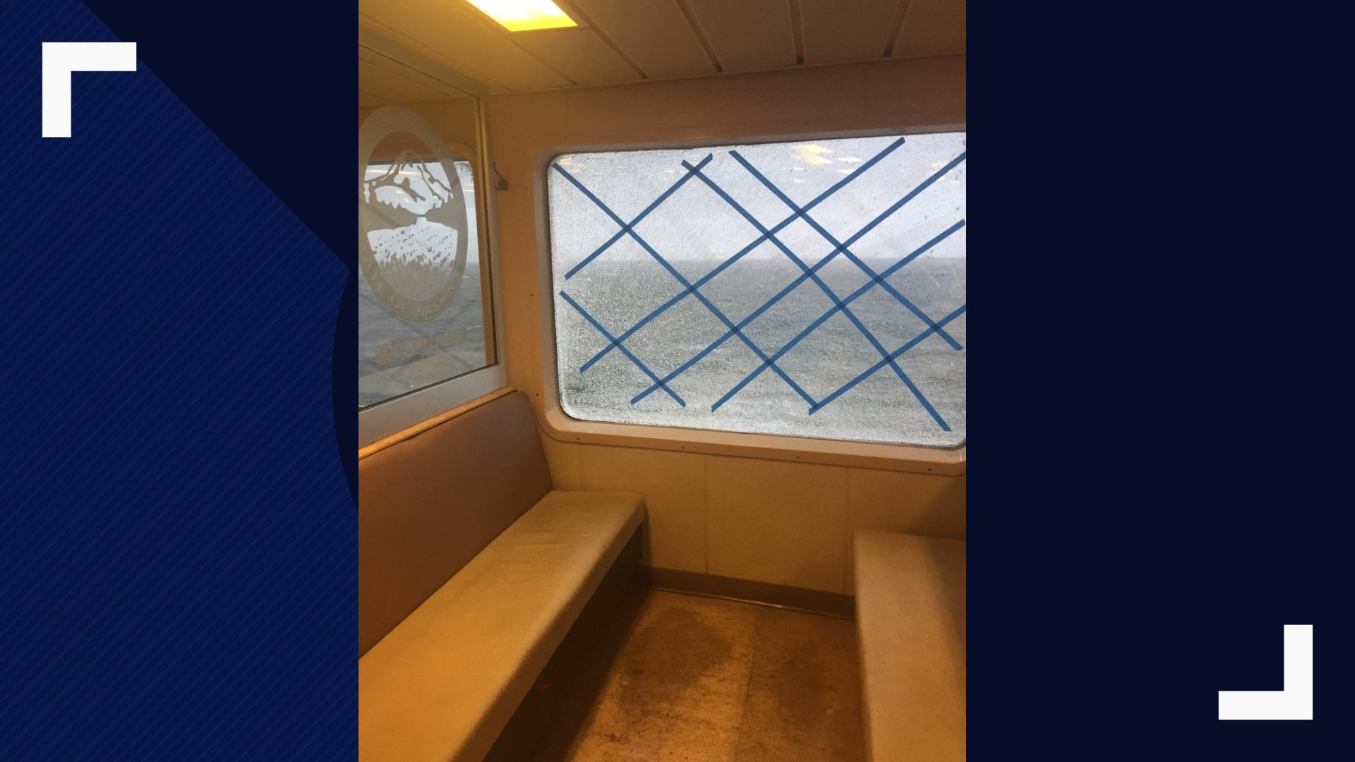 Ferries report 90 mph wind gust, shattered window during snow storm ...