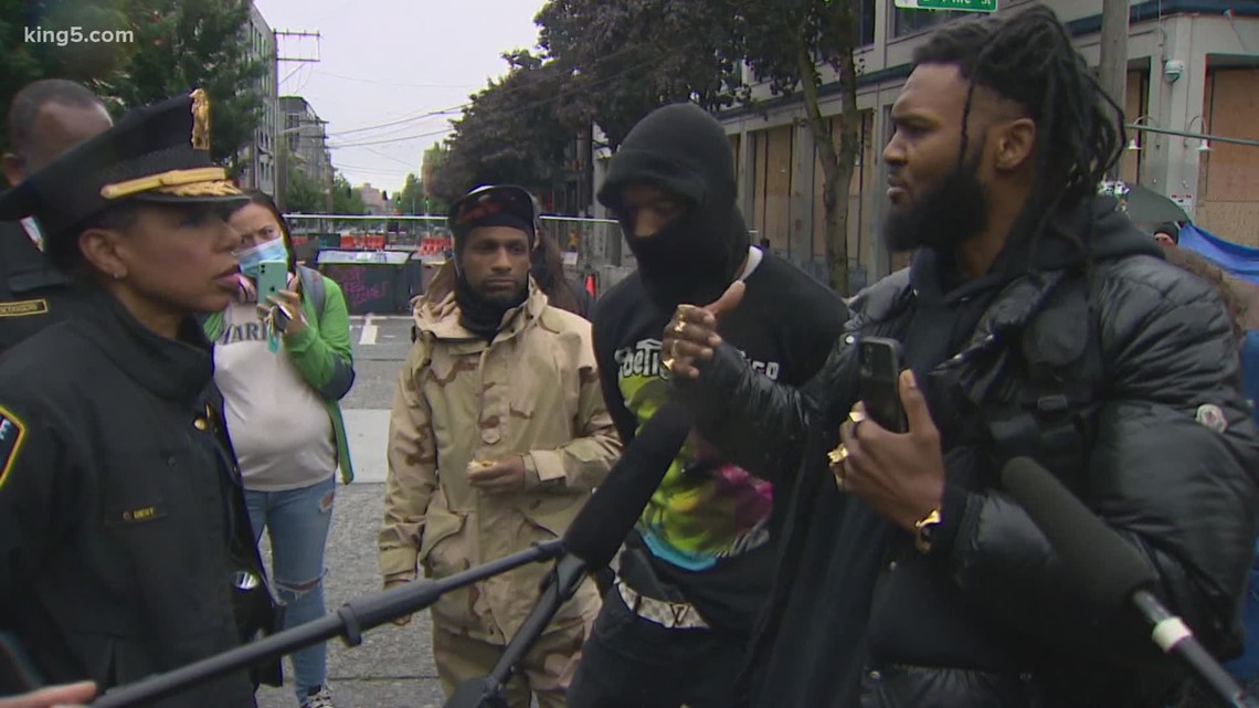 Seattle police chief meets with protesters who remain at East Precinct ...