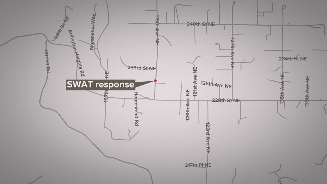 Suspect in custody after SWAT standoff in Arlington | king5.com