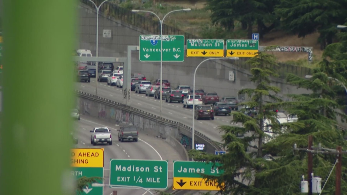 Major repairs on Seattle’s Ship Canal Bridge bring traffic gridlock ...