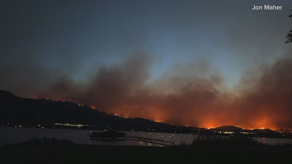 Eagle Bluff fire crosses into Canada as Washington approaches ...