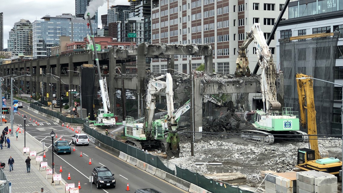 Seattle viaduct demolition is over 30 percent complete | king5.com