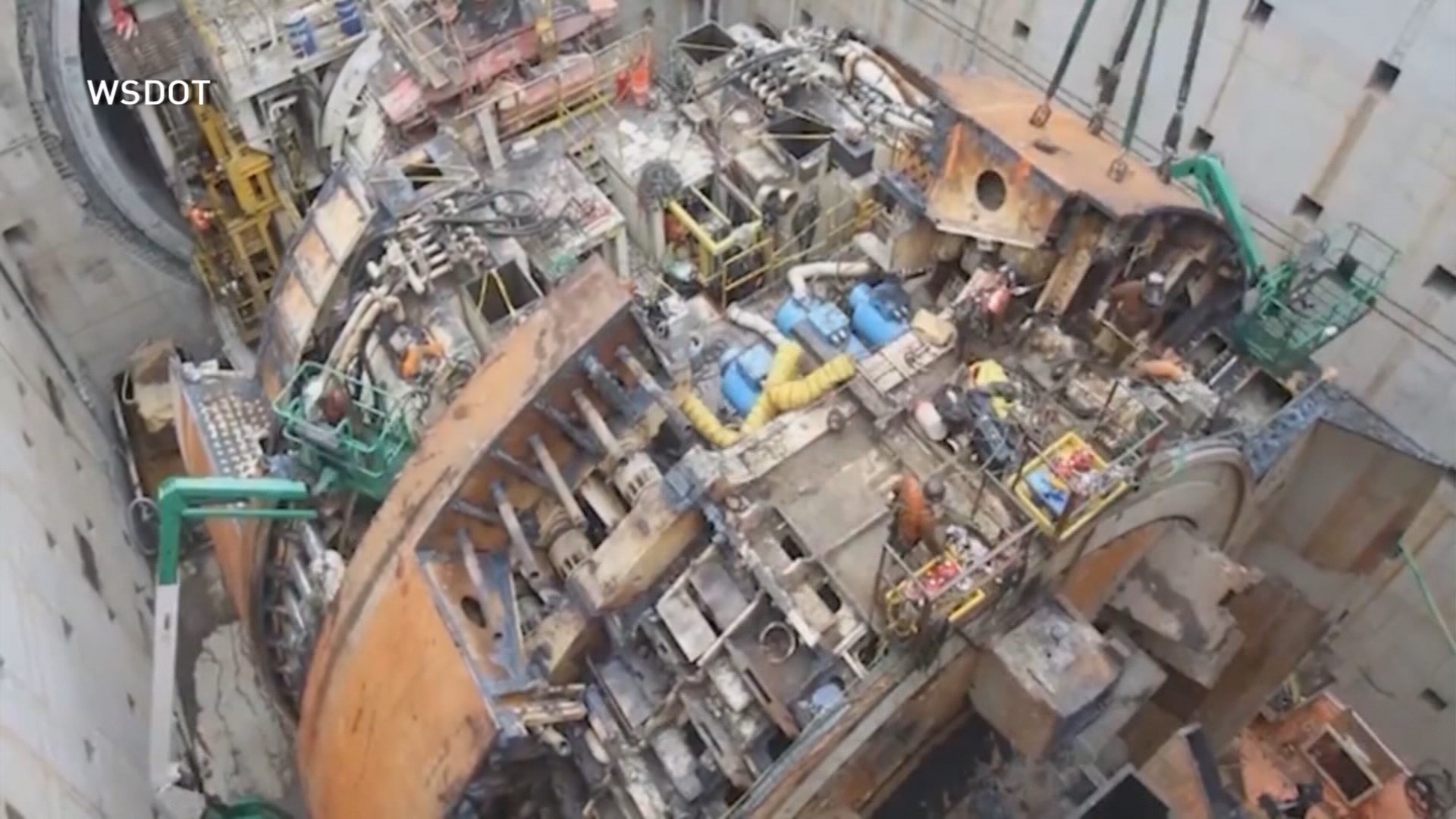 WATCH: Seattle tunnel machine Bertha disassembly completed | king5.com