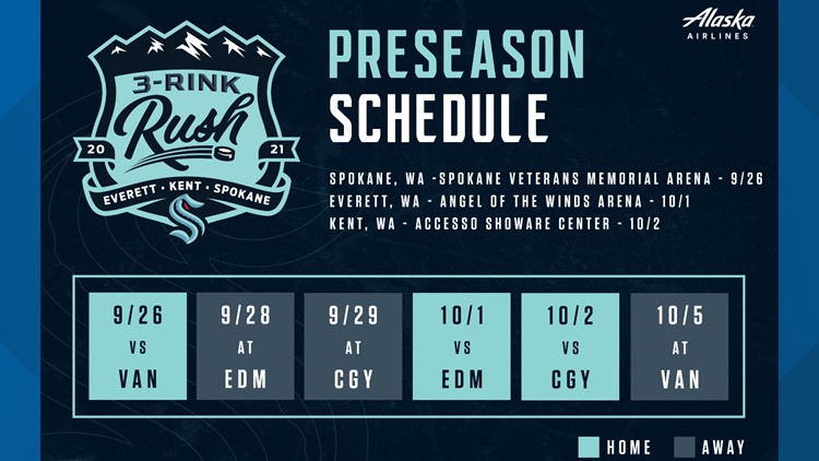 Seattle Kraken announce preseason schedule | king5.com