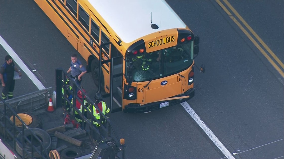 Man seriously hurt after being hit by occupied school bus in Graham ...
