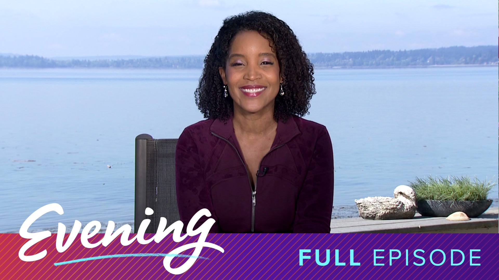 Tues 4/21, KING 5 Evening from Angela Poe Russell's Backyard, Full ...