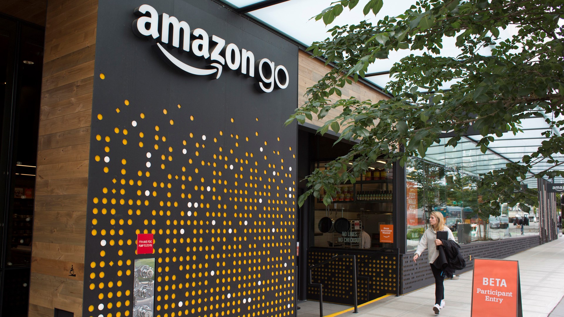 Amazon's first grocery store without a checkout line now open to public ...