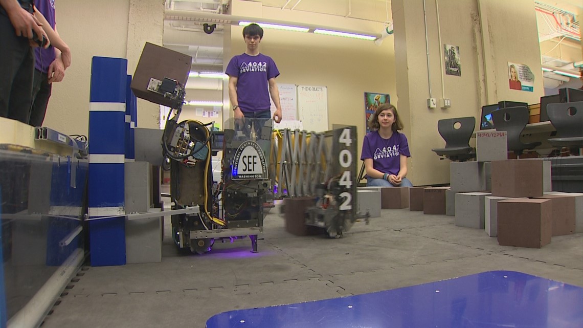 Garfield High robot 'Slinky' qualifies for world championship | king5.com