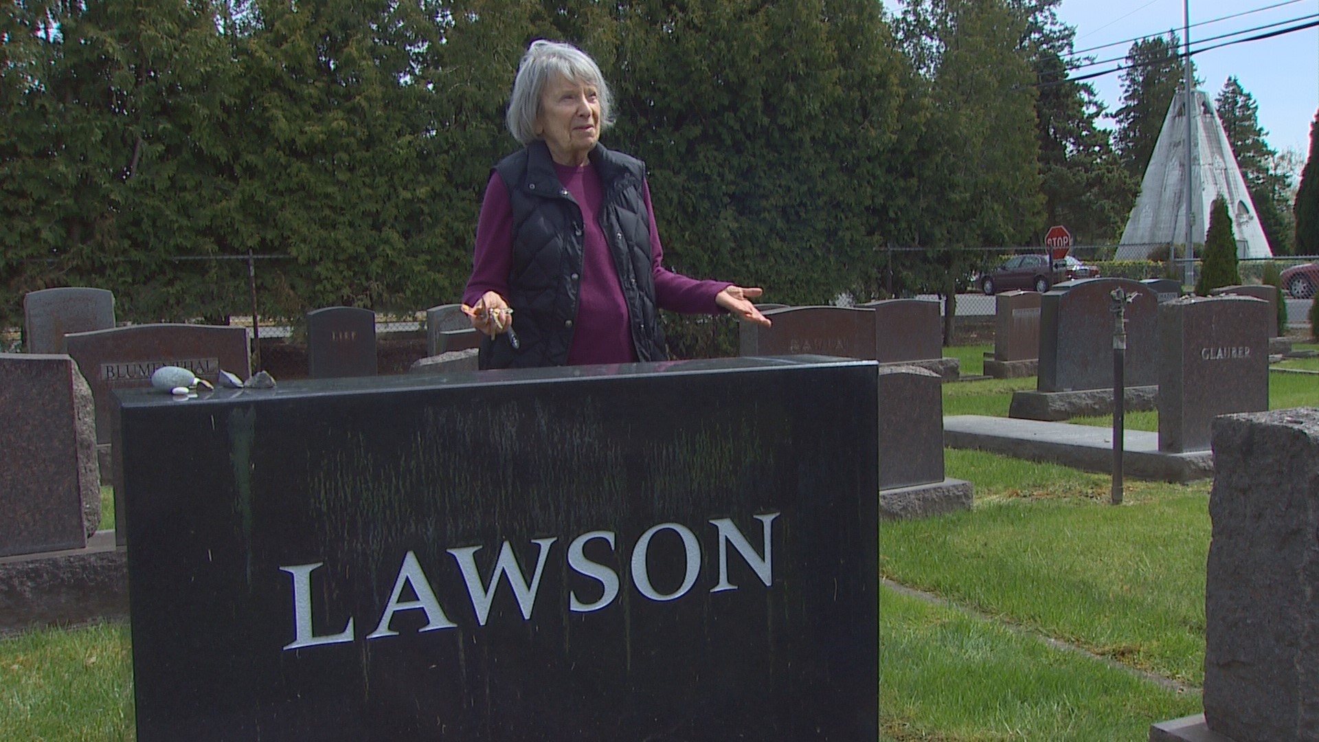 Widow concerned about homeless camp encroaching on Seattle cemetery ...