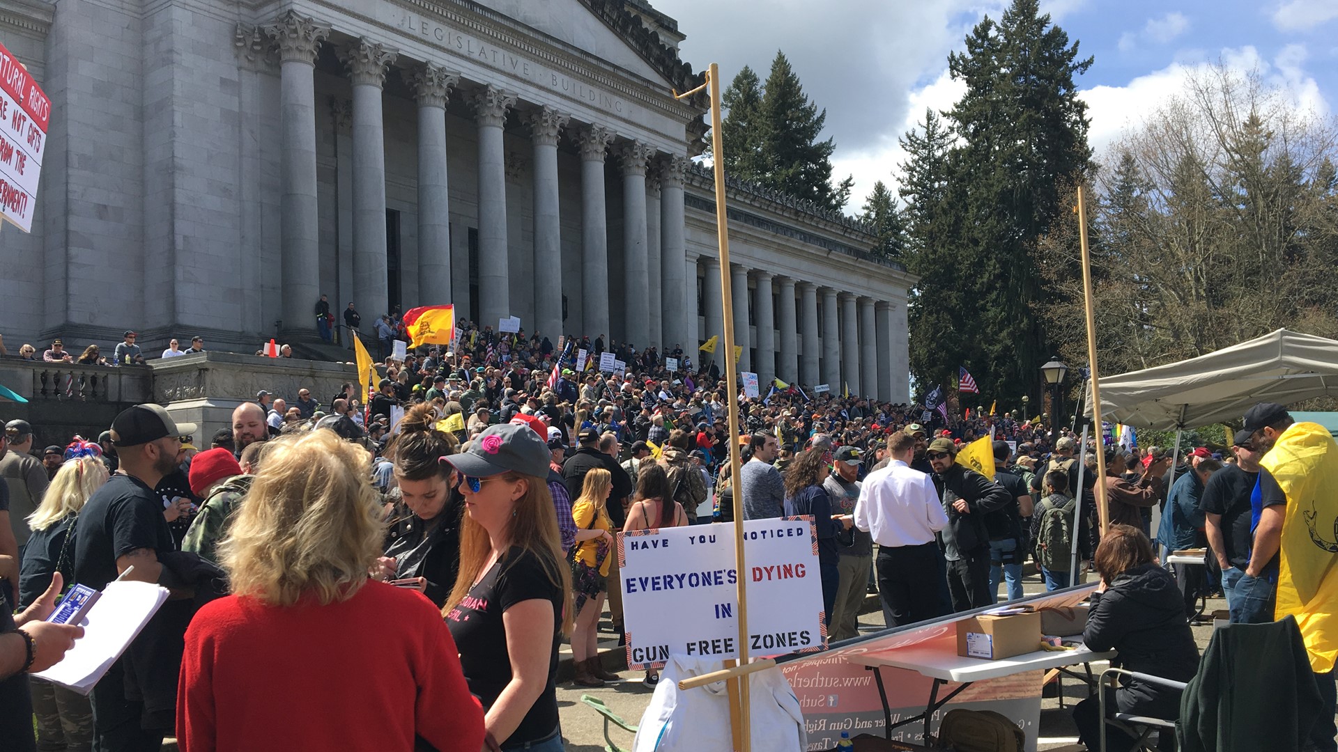 Pro-gun rally draws hundreds to Olympia | king5.com