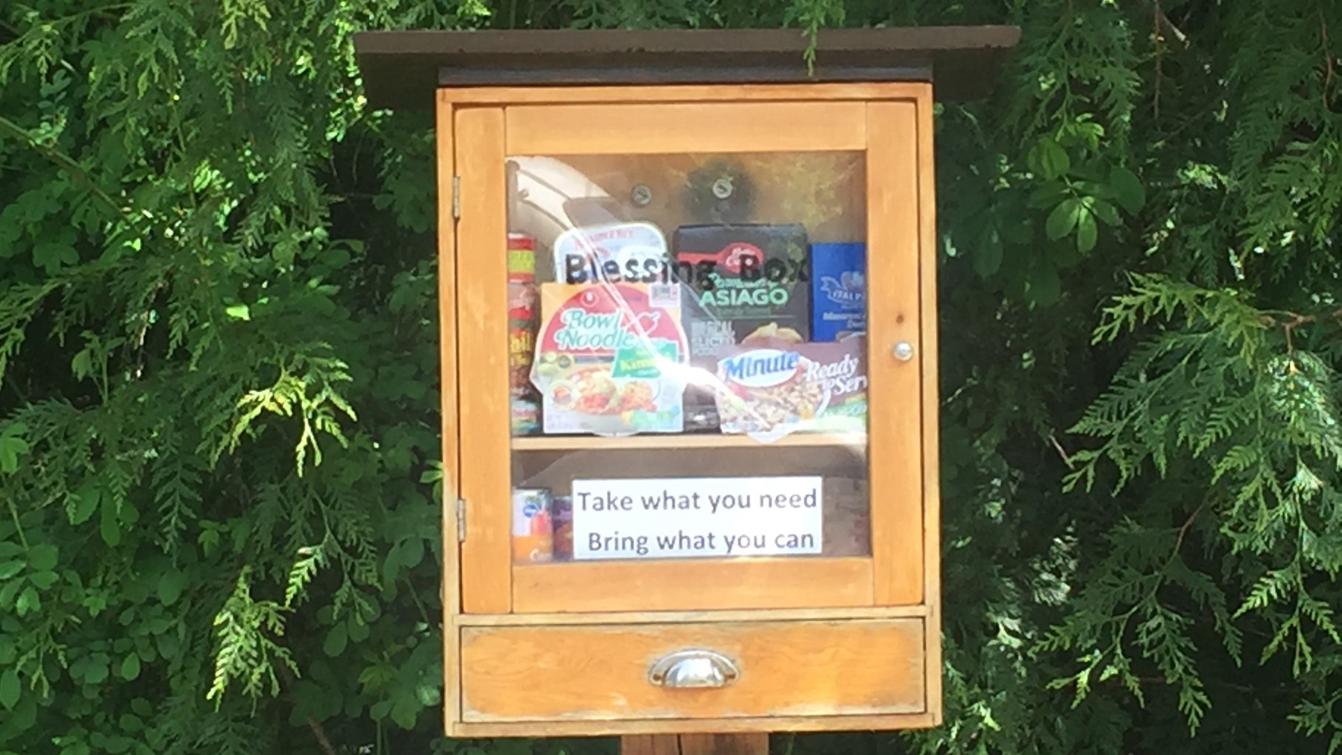 Seattle woman helps feed neighbors in need with Blessing Box | king5.com