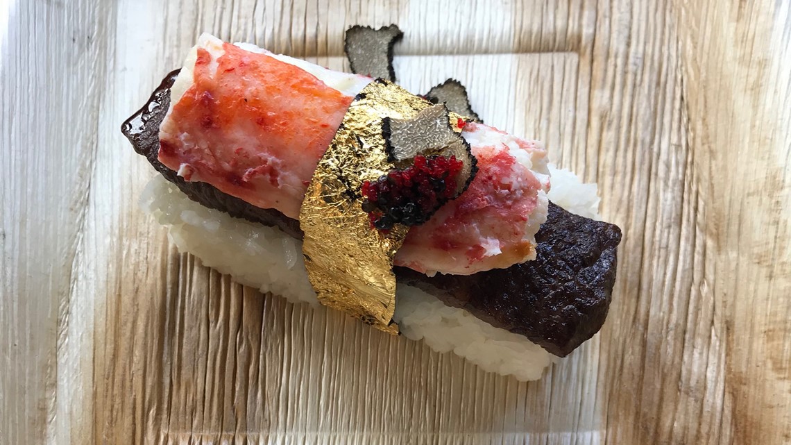 The only Musubi fit for a billionaire is wrapped in gold | king5.com