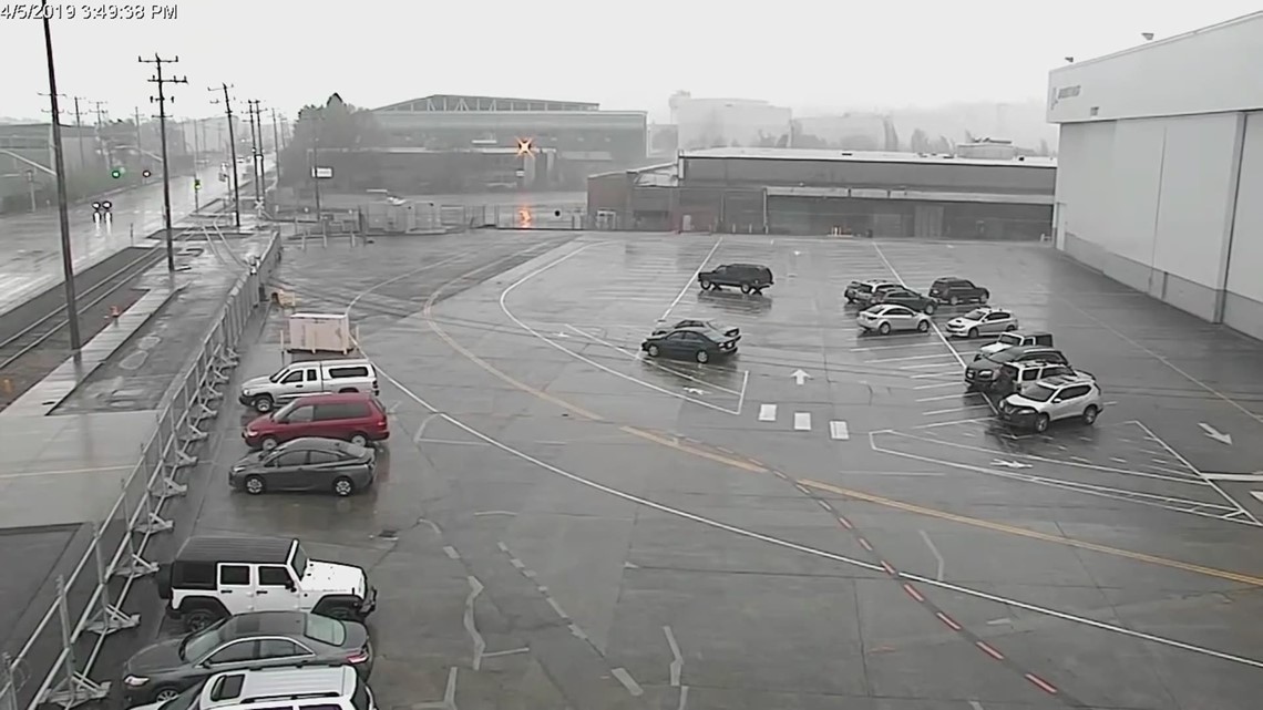 Newly released video of power pole collapse | king5.com