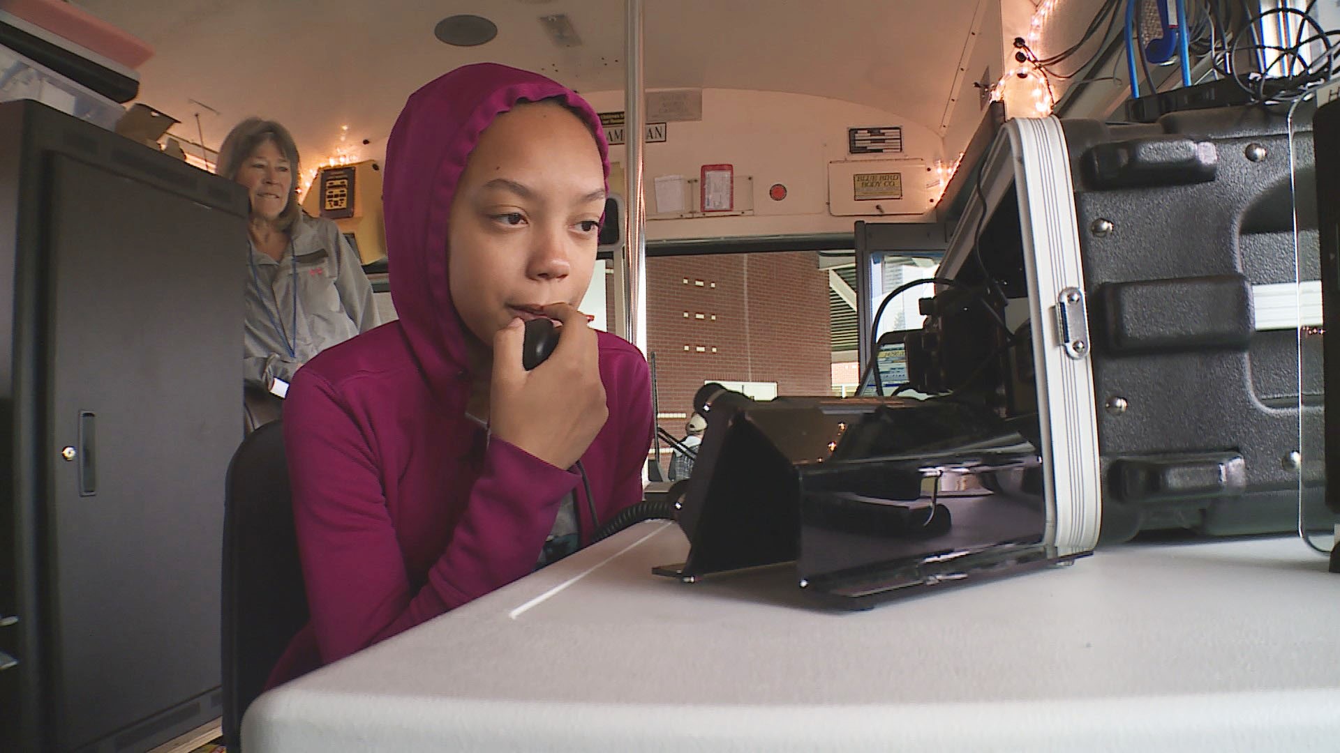 Highline students test emergency tech aboard newly retrofitted bus ...