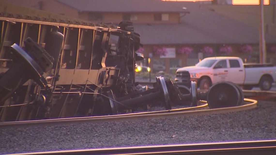 BNSF train derailed in Burlington | king5.com