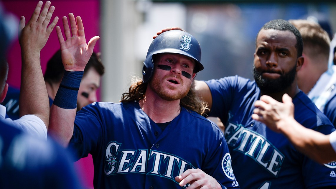 Seven-run first helps Mariners beat Angels 8-5 | king5.com