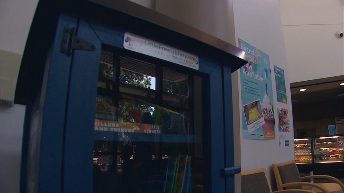 Redmond Police Department gifted a Little Free Library | king5.com