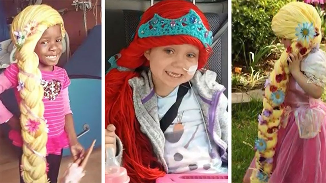 The Magic Yarn Project - Locals make dozens of wigs, caps for children ...