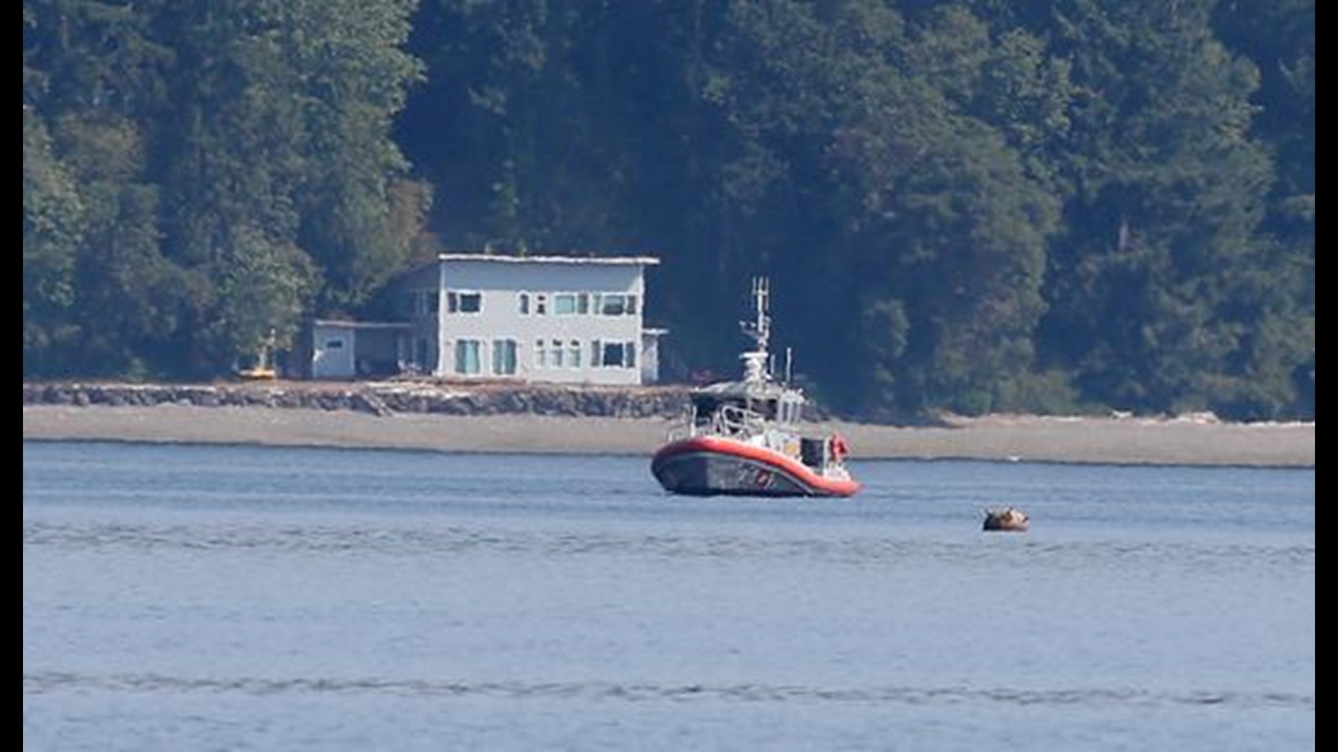 Floating mine detonated in Puget Sound near Bainbridge Island | king5.com