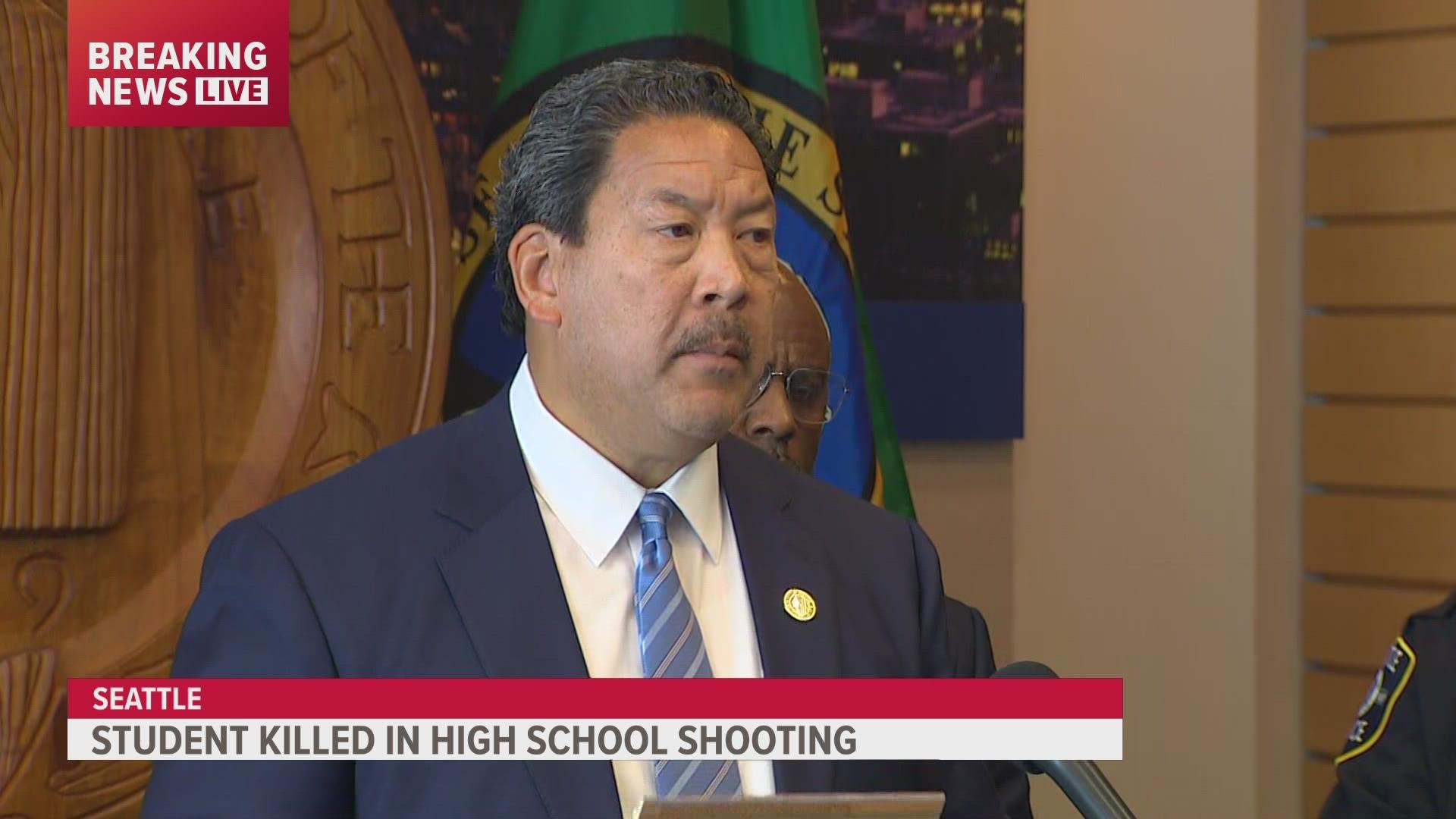 WATCH: Seattle Mayor speaks after student killed in school shooting ...