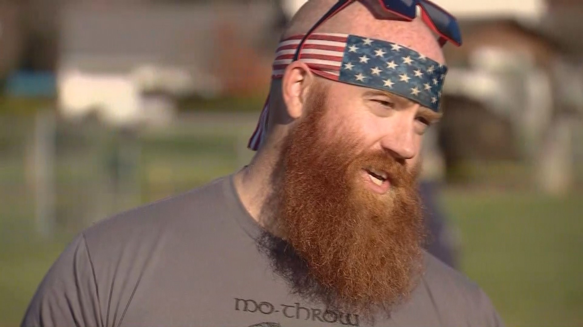 Hurling hammers for men's health at the Highland Games in Buckley ...
