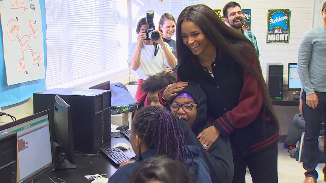 'No dream is too big': Ciara surprises student coders at White Center ...
