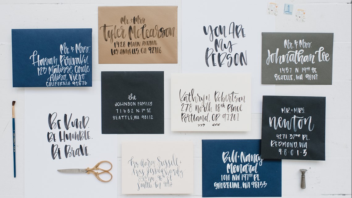 Use hand lettering to add flare your holiday cards | king5.com