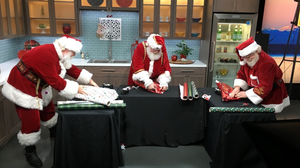 New Day Wrap Off! Which Santa has the best wrapping skills? | king5.com