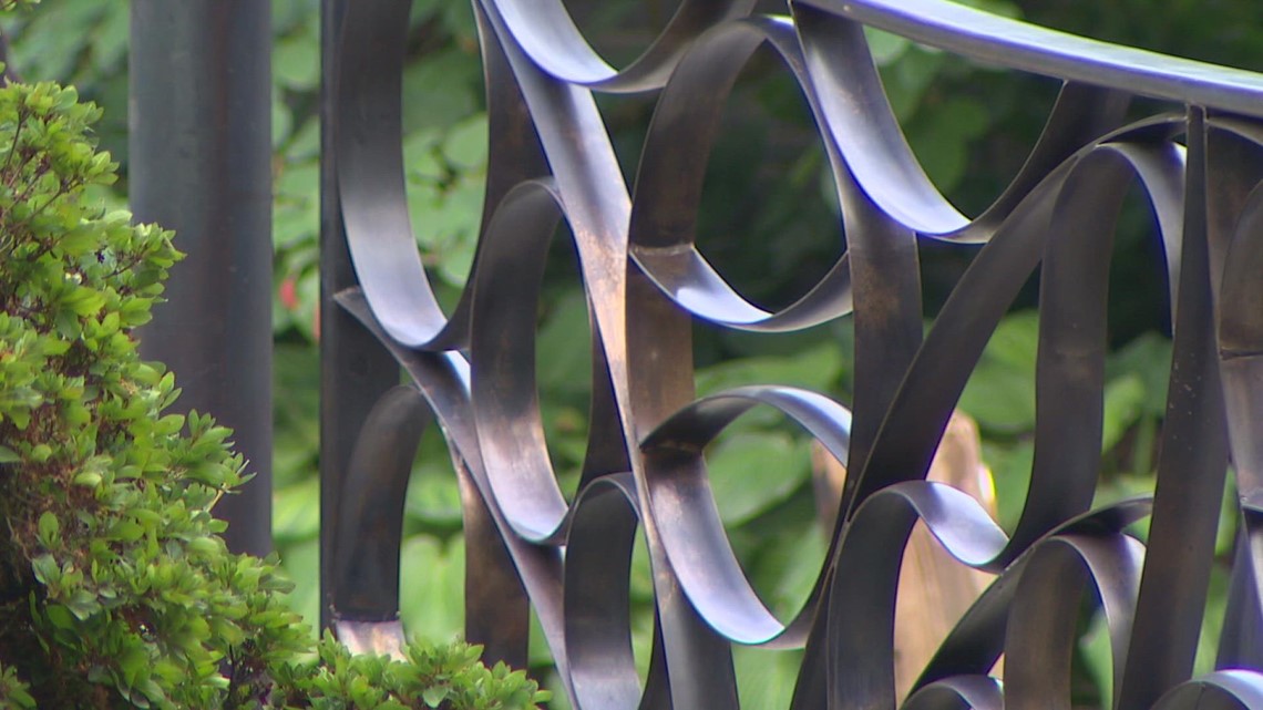 Stolen Arboretum gate made by Seattle sculptor now reinstalled at park ...