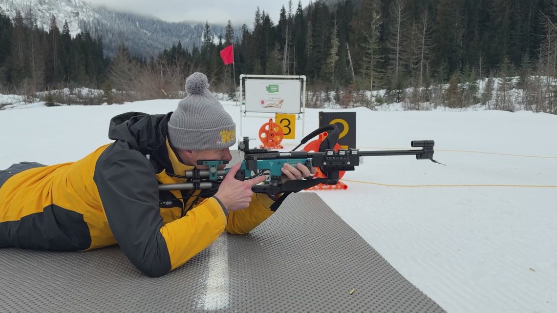 Jake and Mimi go for gold: Biathlon combines endurance and marksmanship ...