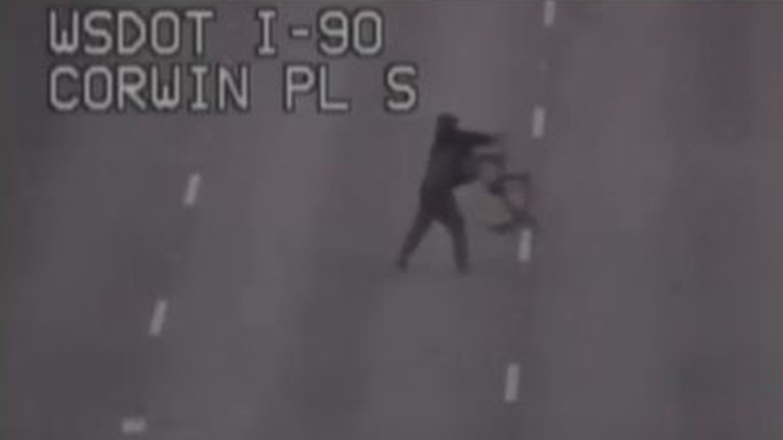 Video shows person throwing objects at cars on I-90 in Seattle Friday ...