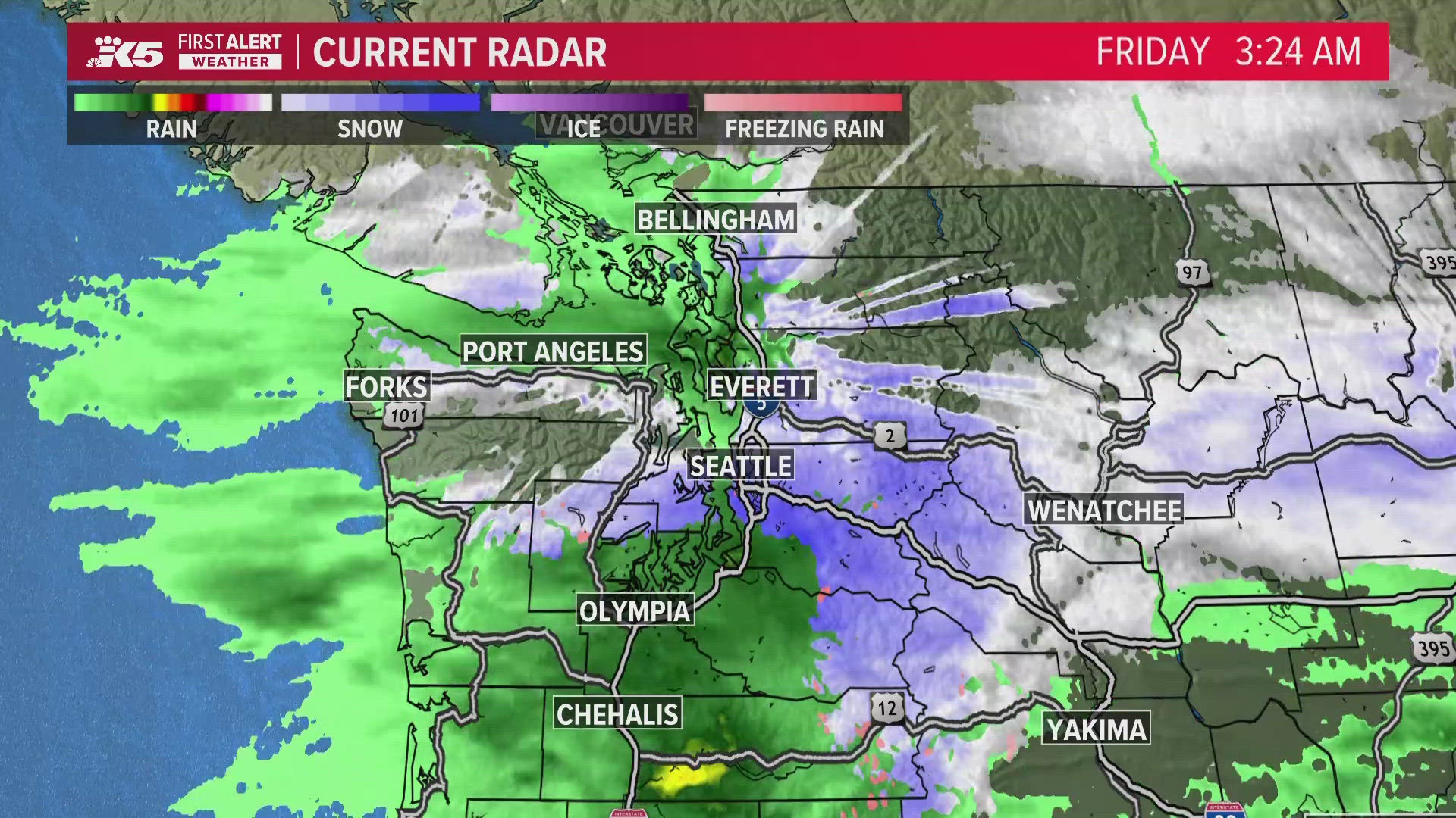 Track the radar: Here's where snow is falling in western Washington ...