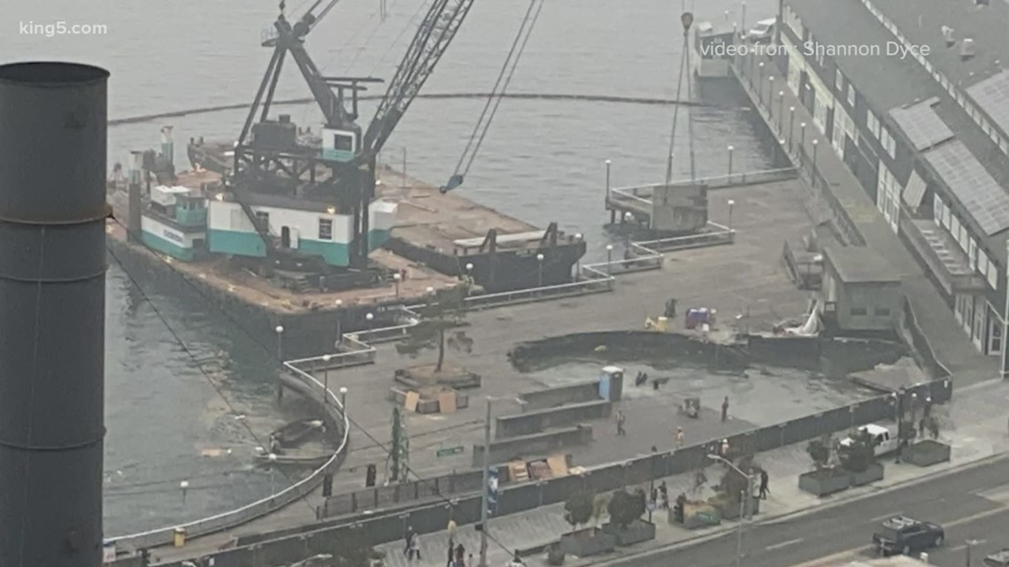 Pier 58 in Seattle partially collapses | king5.com