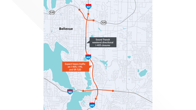Seattle, Bellevue traffic: Aurora Bridge, SB I-405 closures | king5.com