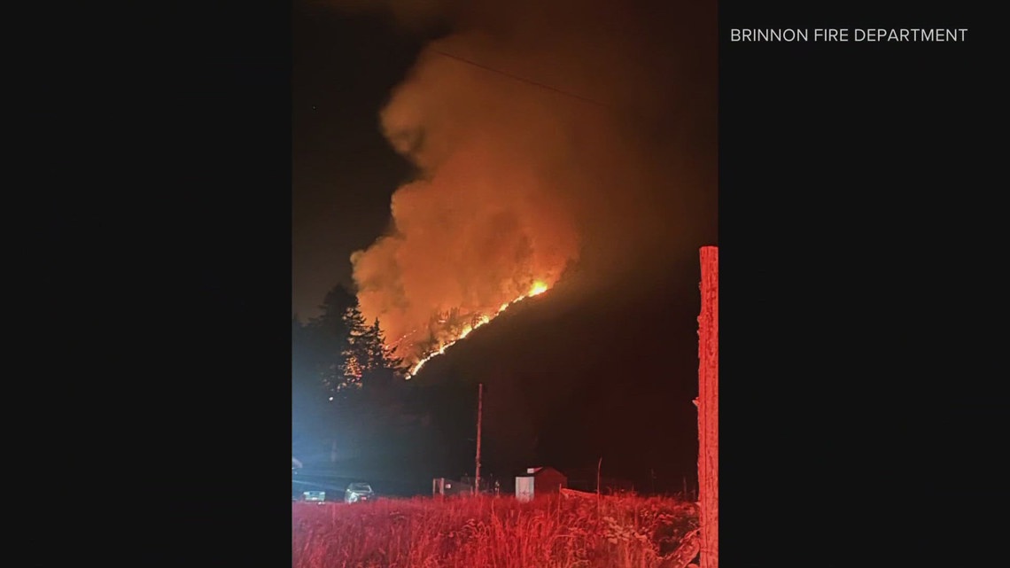 Hundreds of firefighters continue to battle fire on Mount Jupiter ...