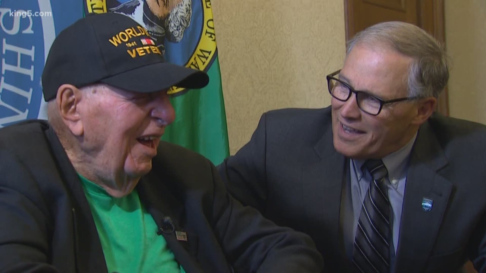 World War II veteran tours U.S. to meet all 50 governors | king5.com