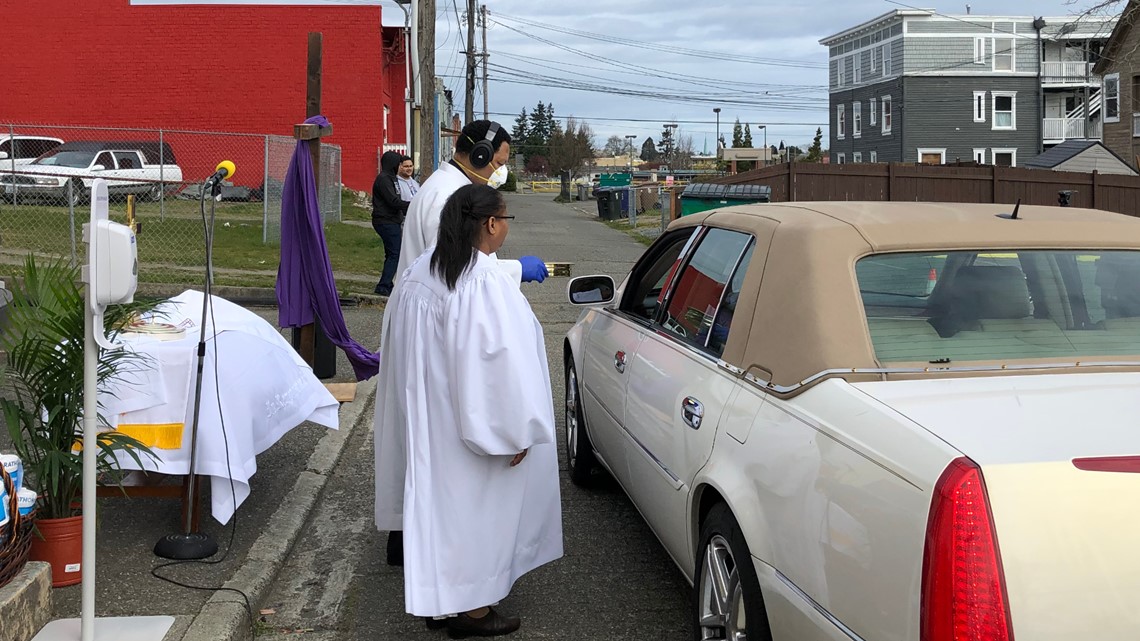 Tacoma church offers drive-through communion for Palm Sunday | king5.com