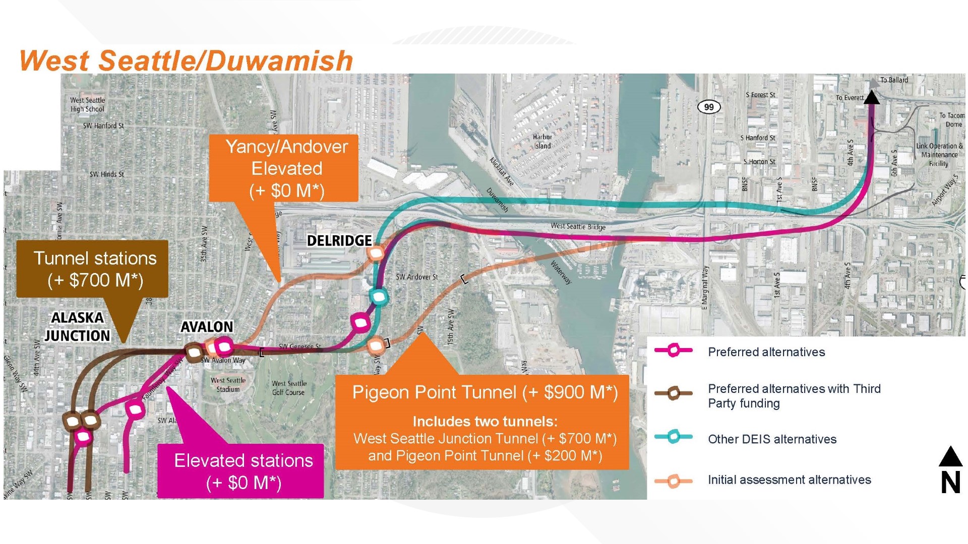 Sound Transit won’t study pricier light rail options to Ballard, West ...