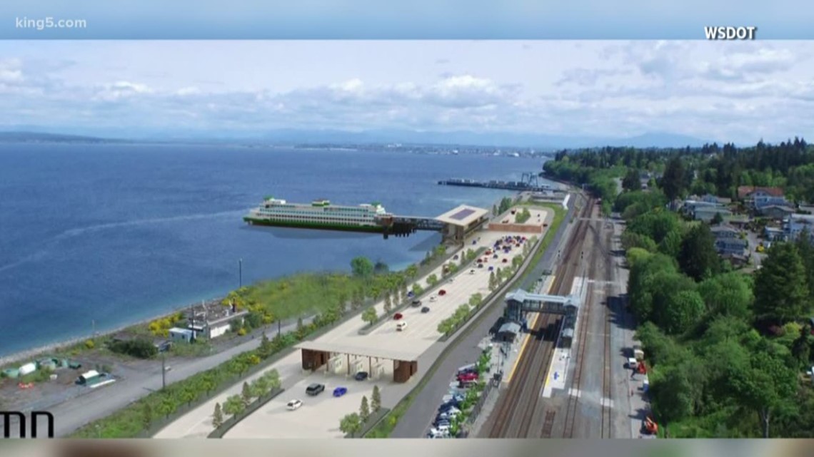 New Mukilteo ferry terminal under construction | king5.com