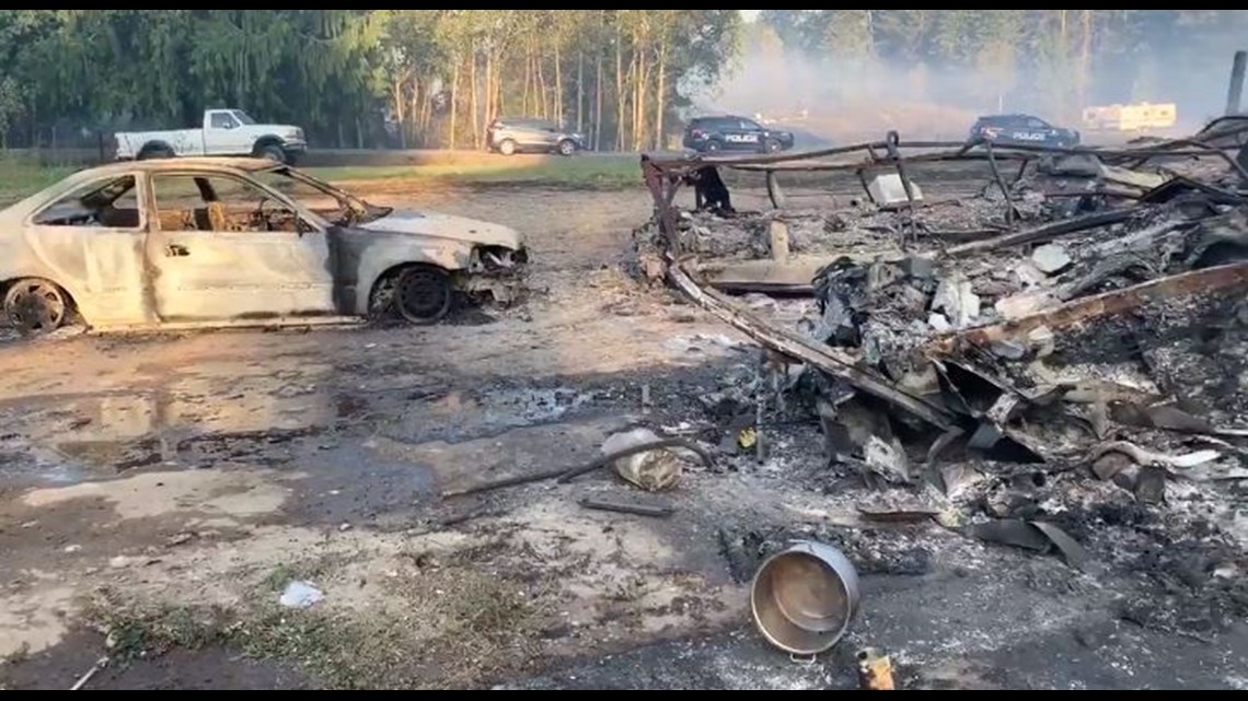 Brush fire destroys several homes in Graham | king5.com