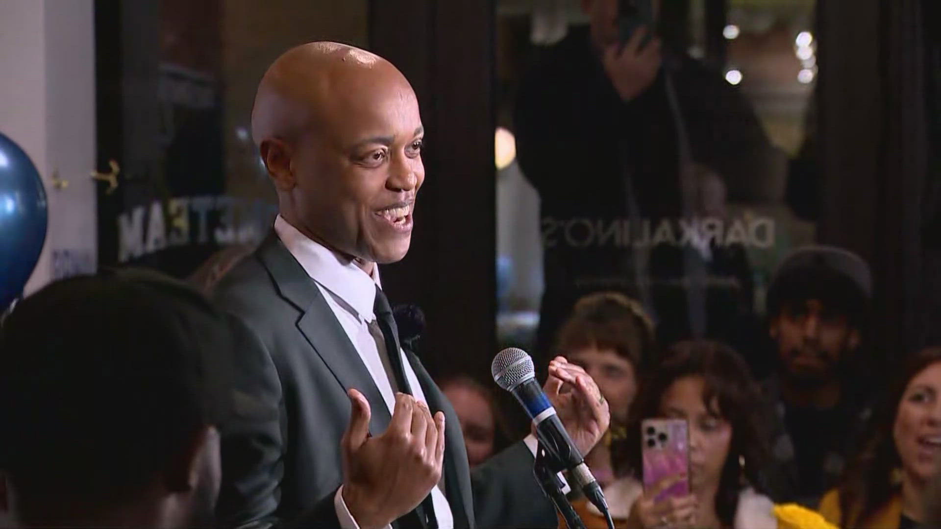 King County executive candidate Girmay Zahilay speaks at election night party | king5.com