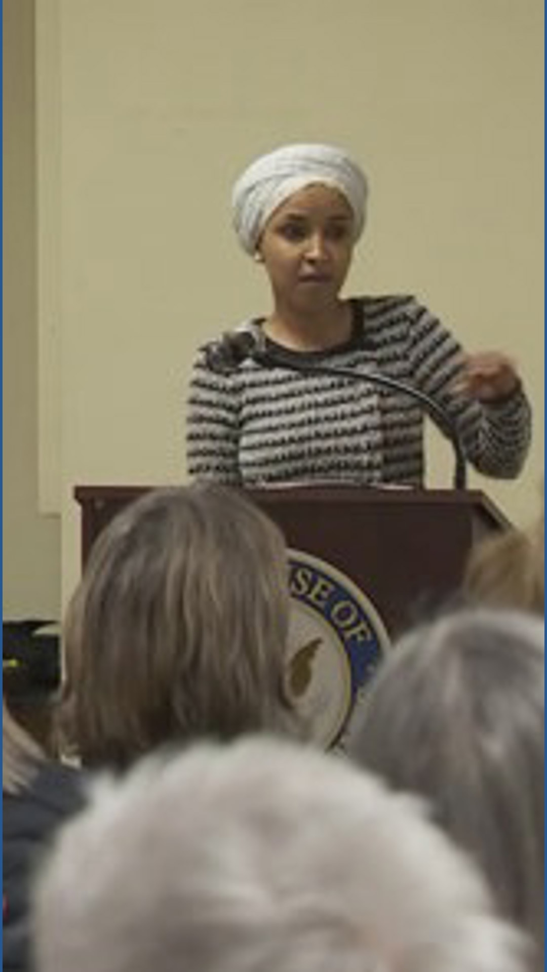 Rep. Omar continues address after confrontation with audience member ...